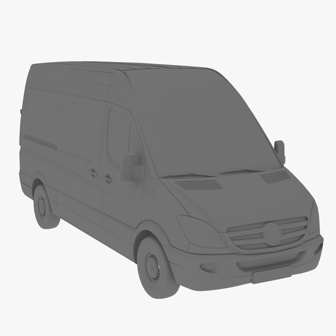 sprinter panel van 2012 3d model
