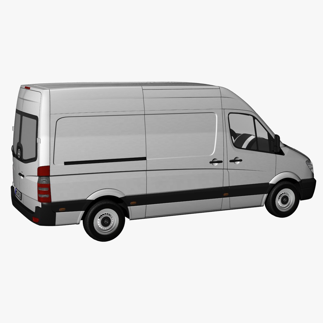 sprinter panel van 2012 3d model