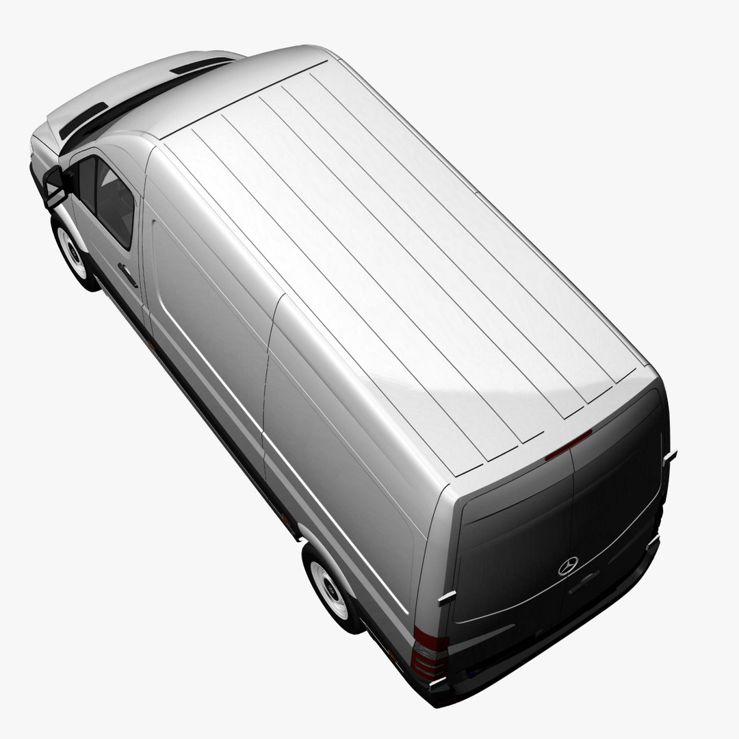 sprinter panel van 2012 3d model