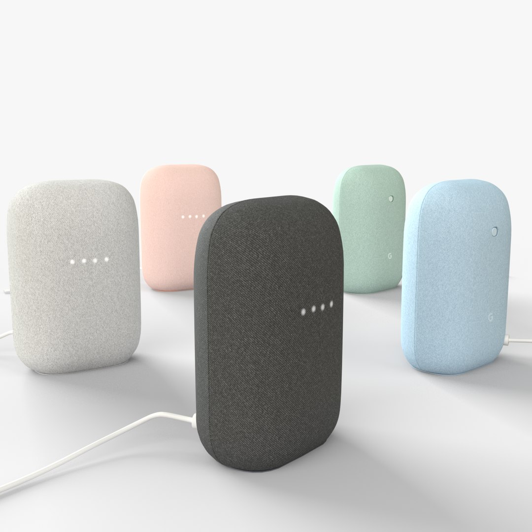 3D Google Nest Audio All Colors 2023 Model - TurboSquid 2173829