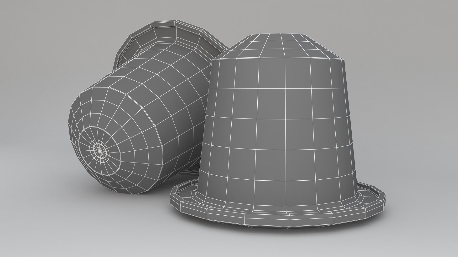 3D Coffee Capsule Black Model - TurboSquid 2345569