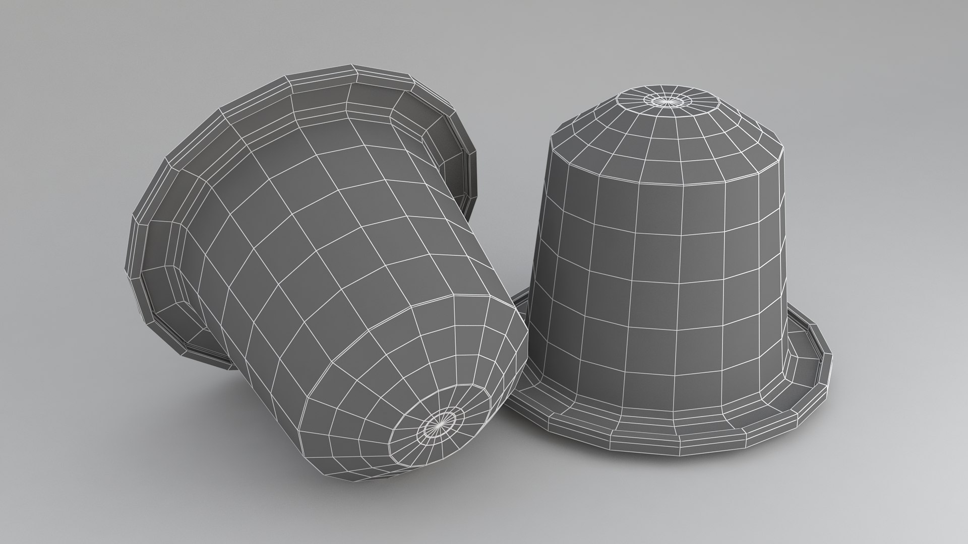 3D Coffee Capsule Black Model - TurboSquid 2345569