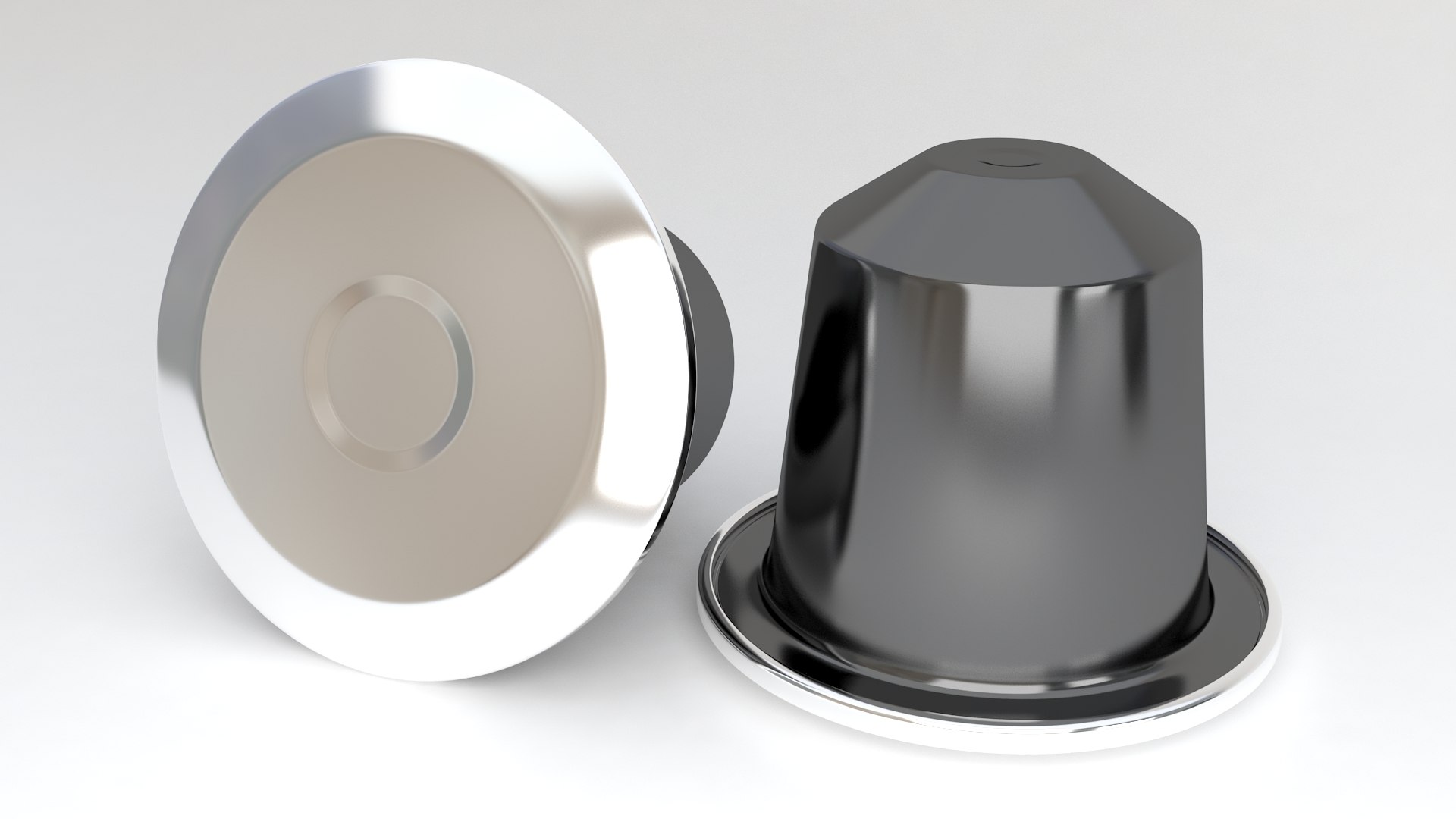 3D Coffee Capsule Black Model - TurboSquid 2345569