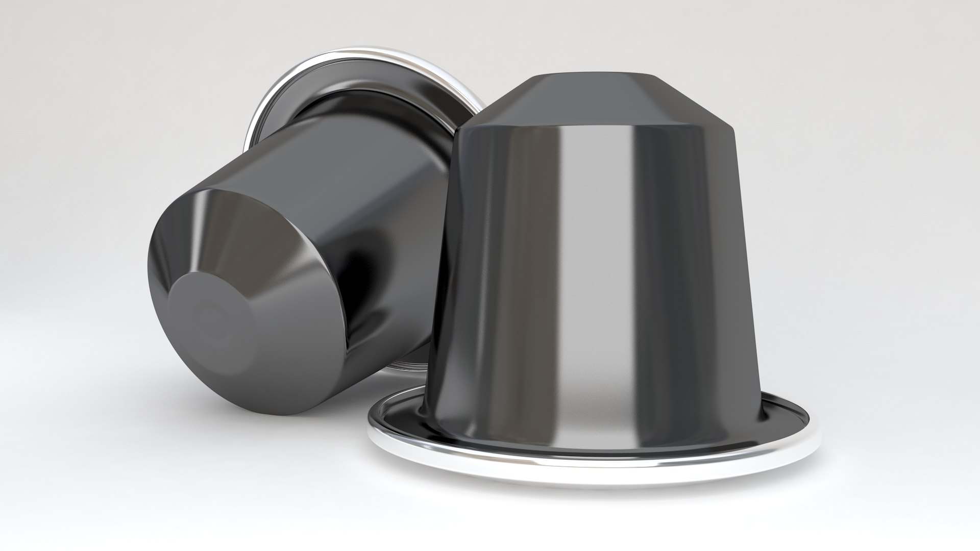 3D Coffee Capsule Black Model - TurboSquid 2345569