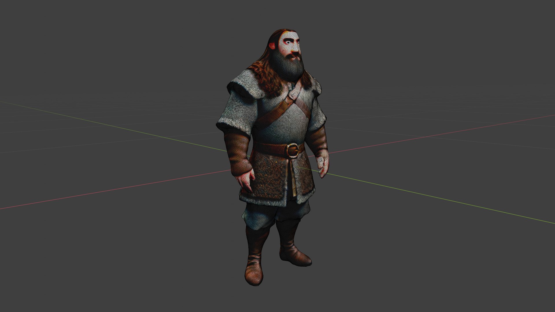 3D Model Medieval Worker - TurboSquid 2127591