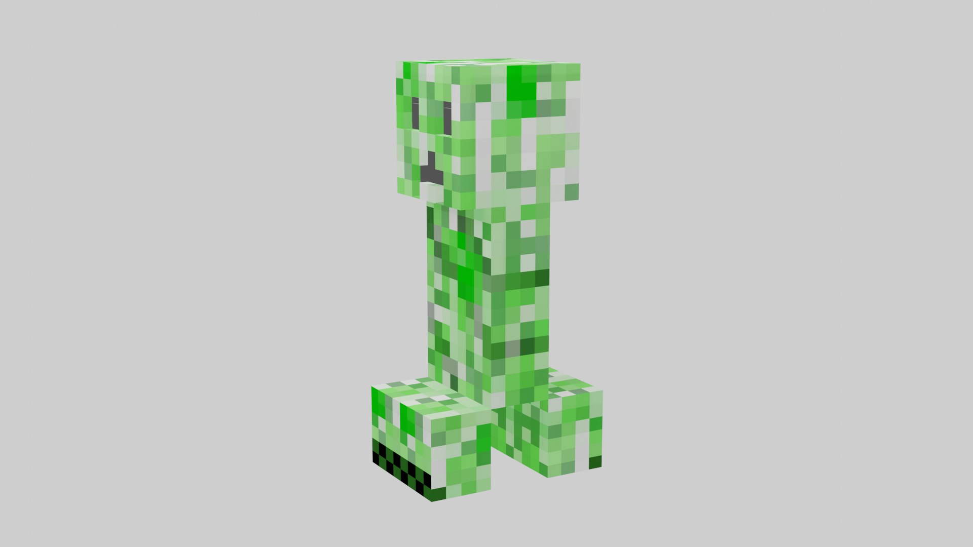 3D Minecraft Creeper Model - TurboSquid 1984340