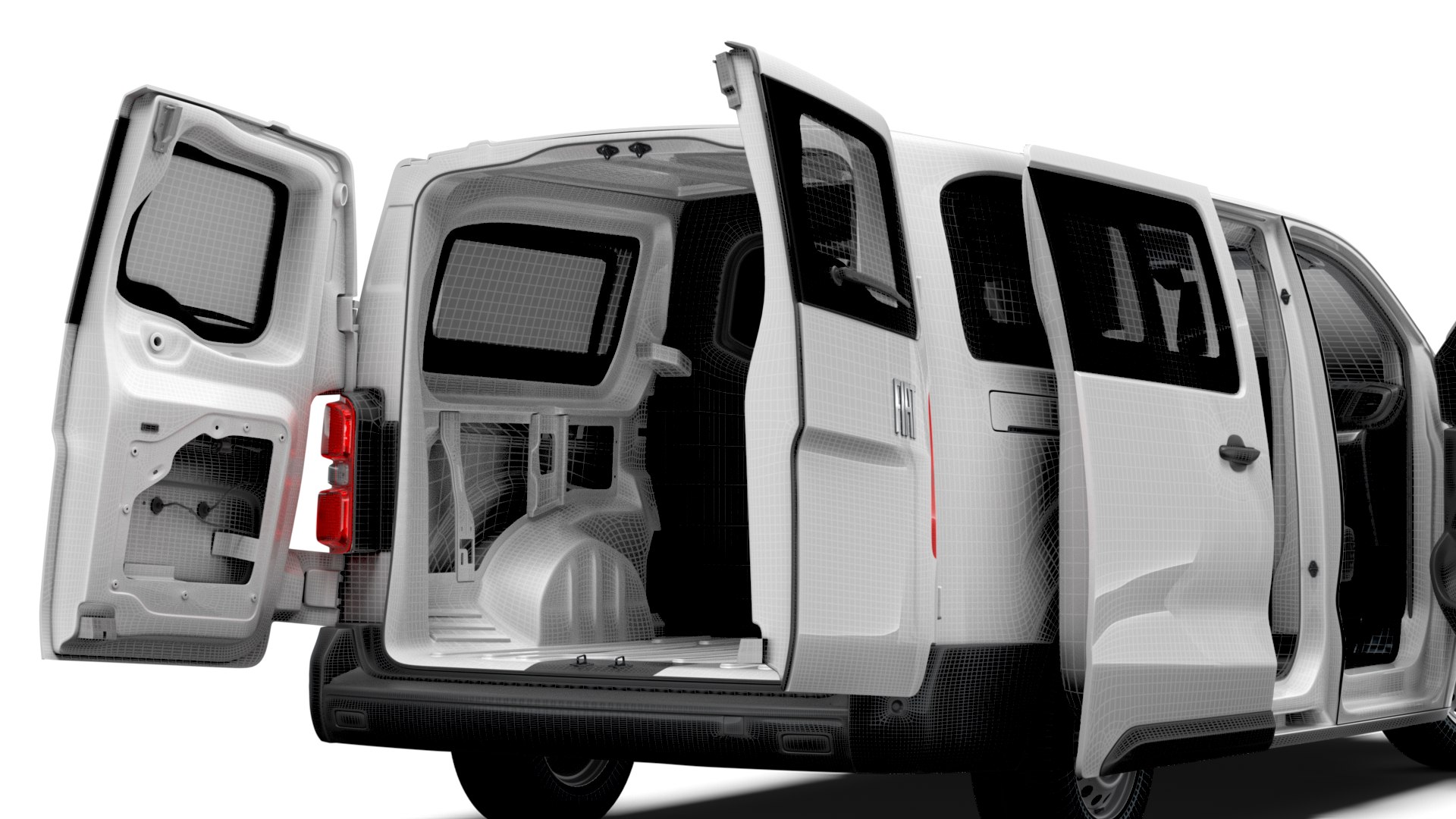 Fiat E Scudo CombiVan L3 HQ Interior 2024 3D Model - TurboSquid 2256644