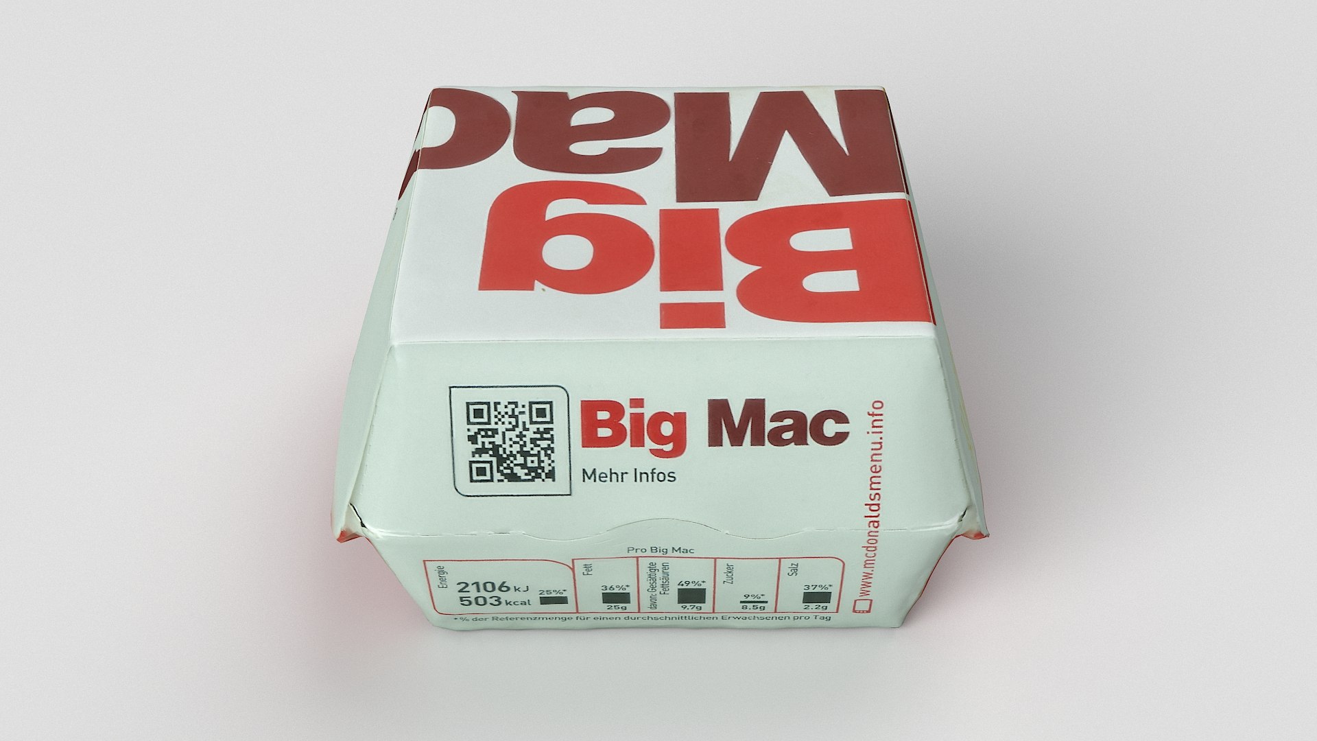 3D Big Mac Burger Box Model - TurboSquid 1584754