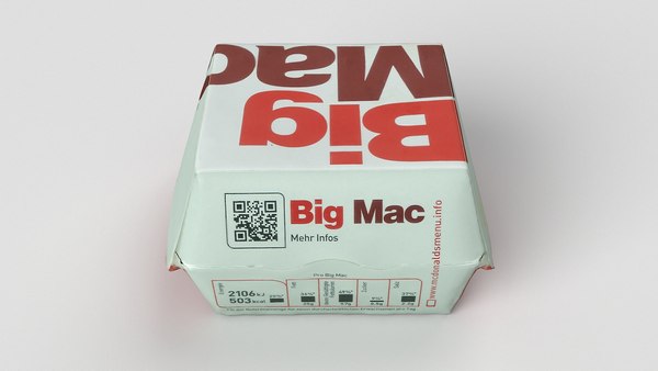 3D big mac burger box model - TurboSquid 1584754