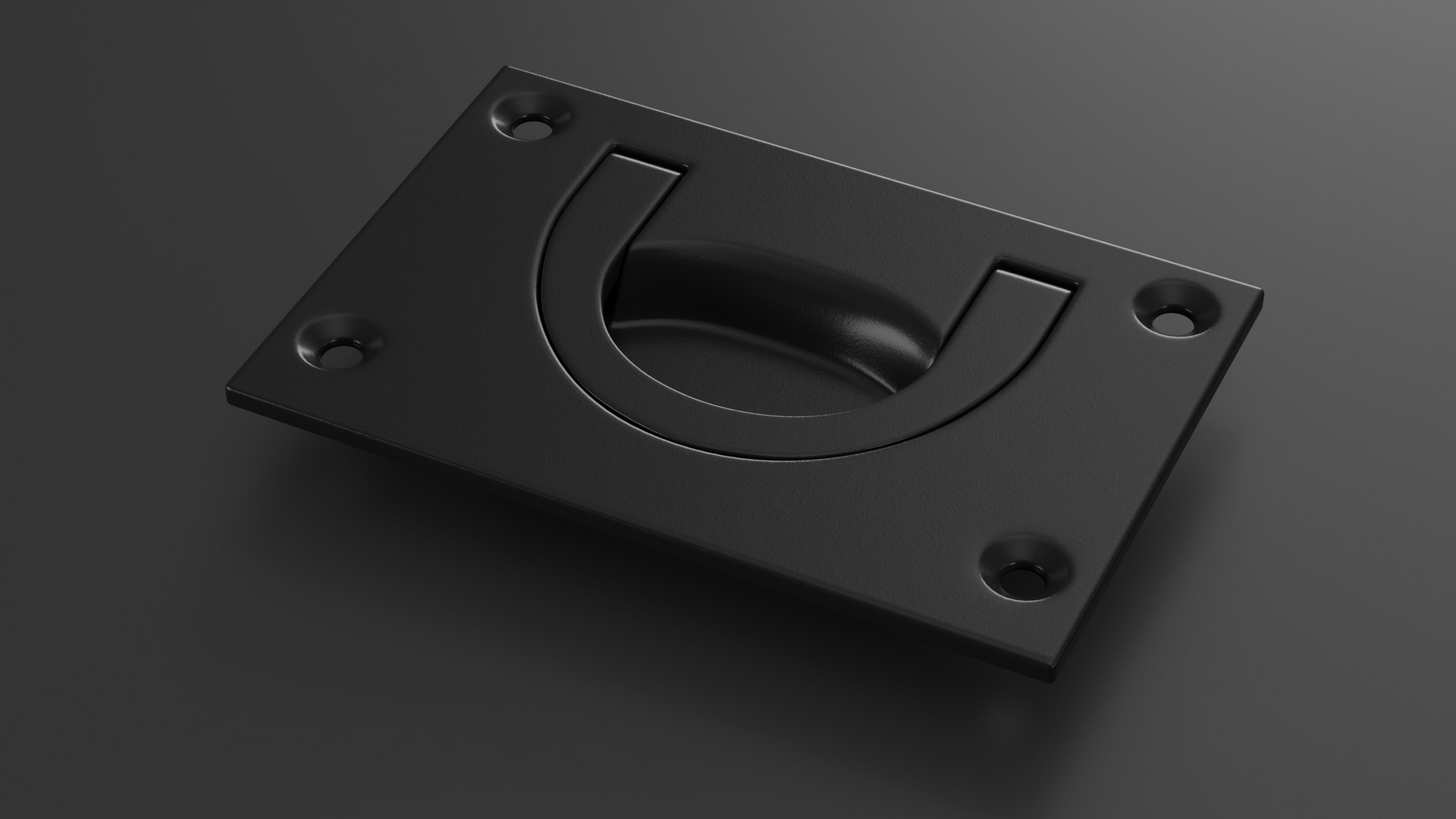 Kitchen Cabinet Handle Recessed Black Model - TurboSquid 2225874