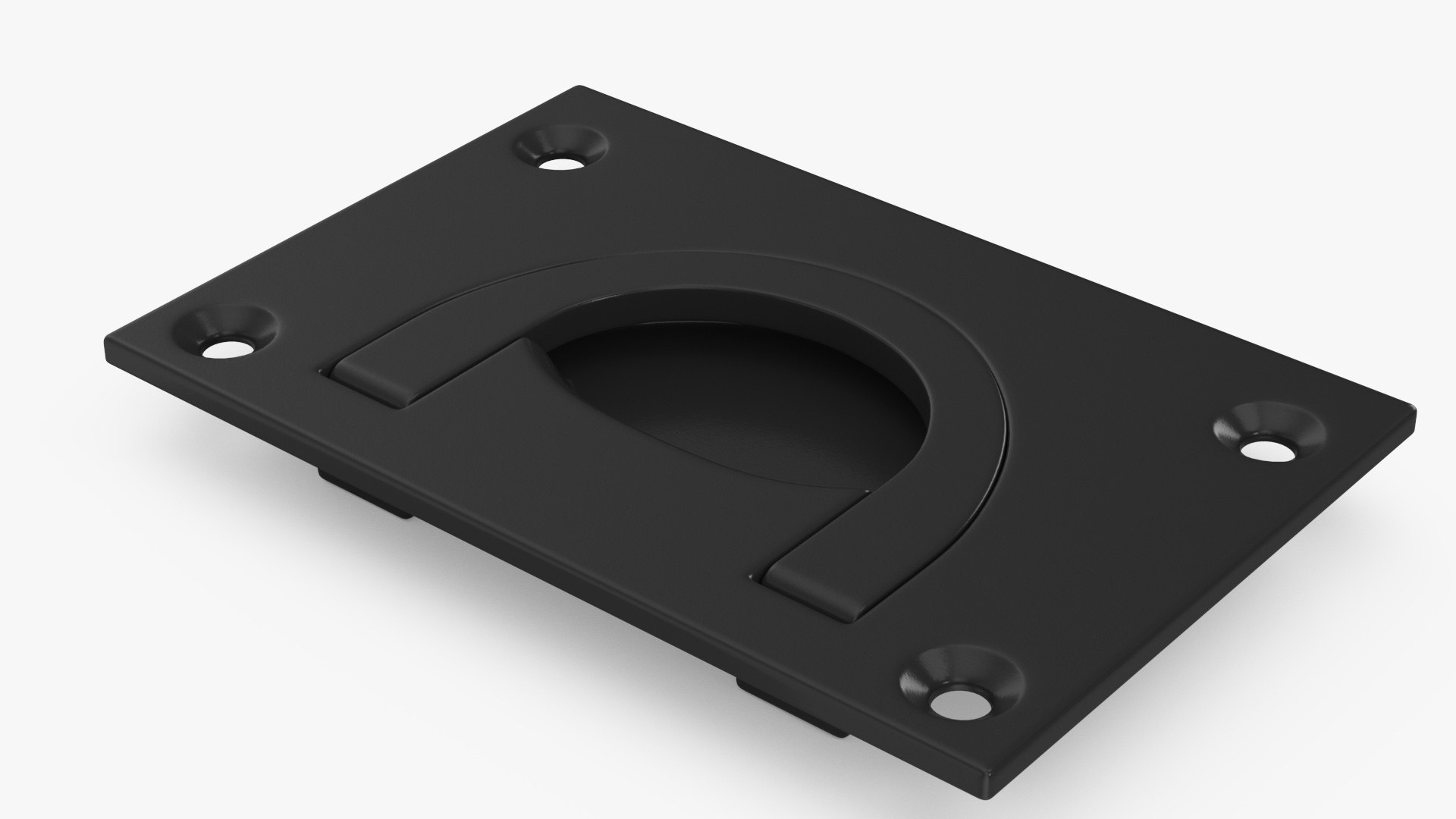 Kitchen Cabinet Handle Recessed Black Model - TurboSquid 2225874