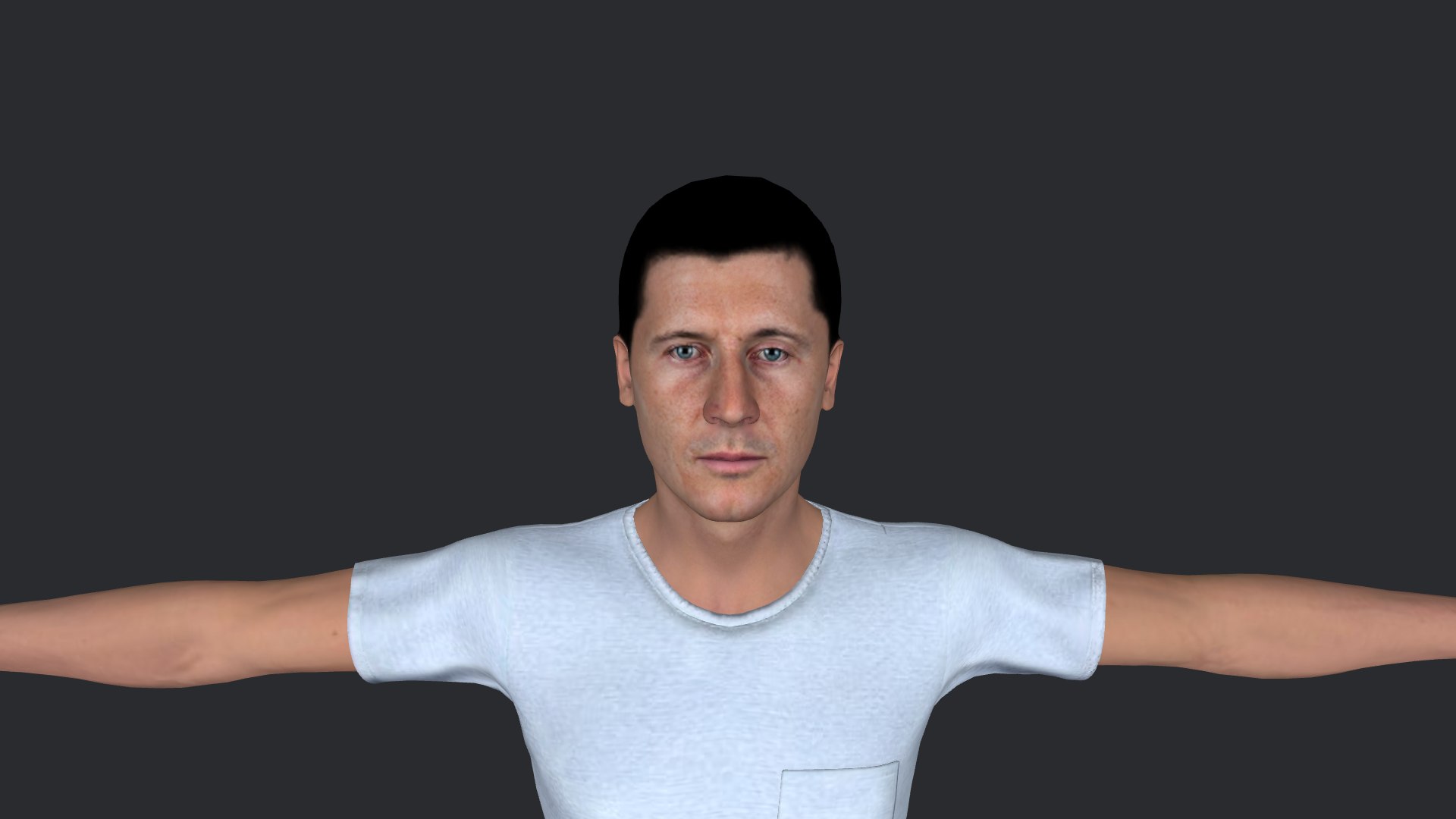 3D Robert Lewandowski Hyper Realistic Full Body Fully Rigged 3D ...