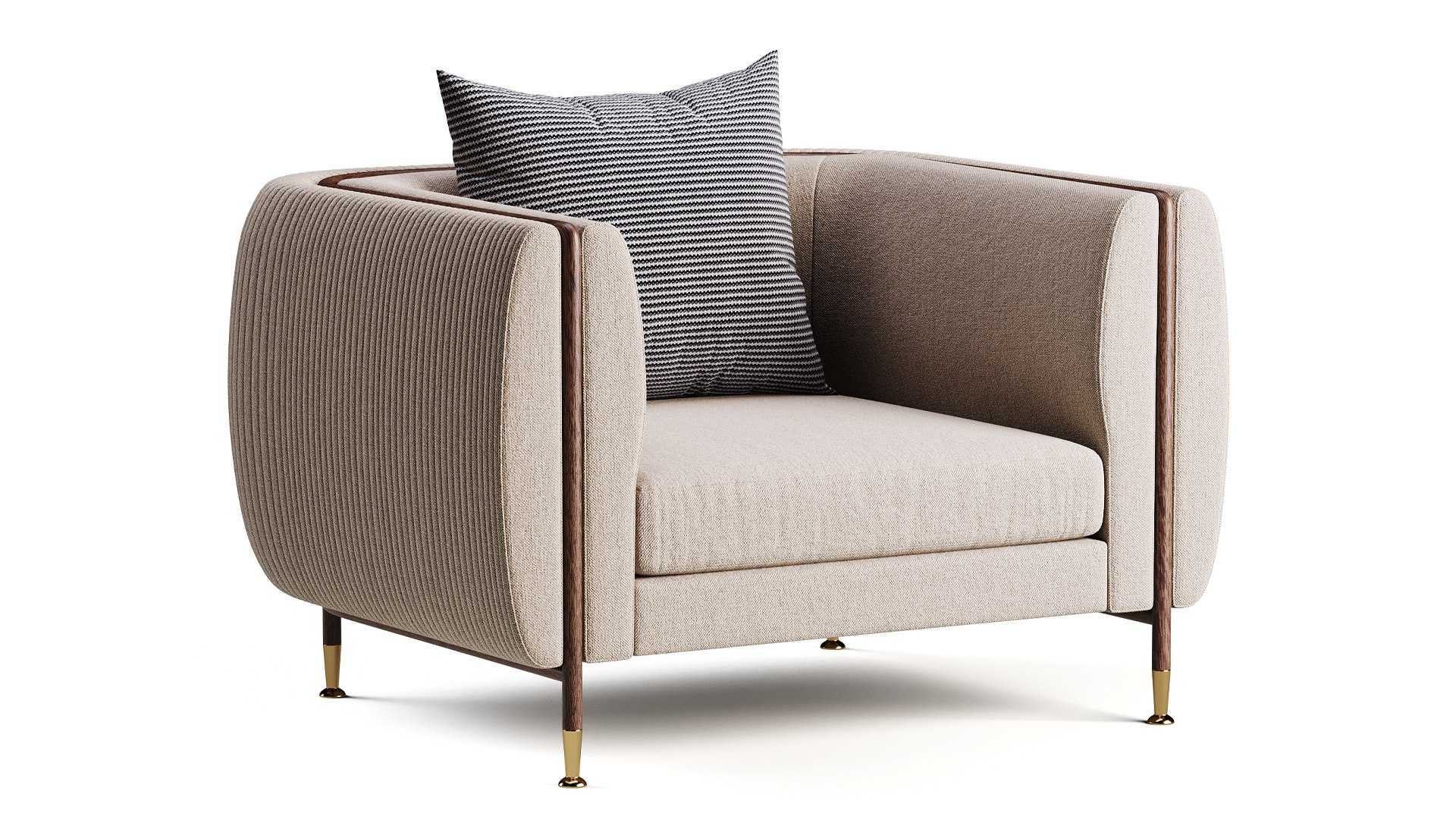 3D ARMCHAIR BARLOW Model - TurboSquid 2428377