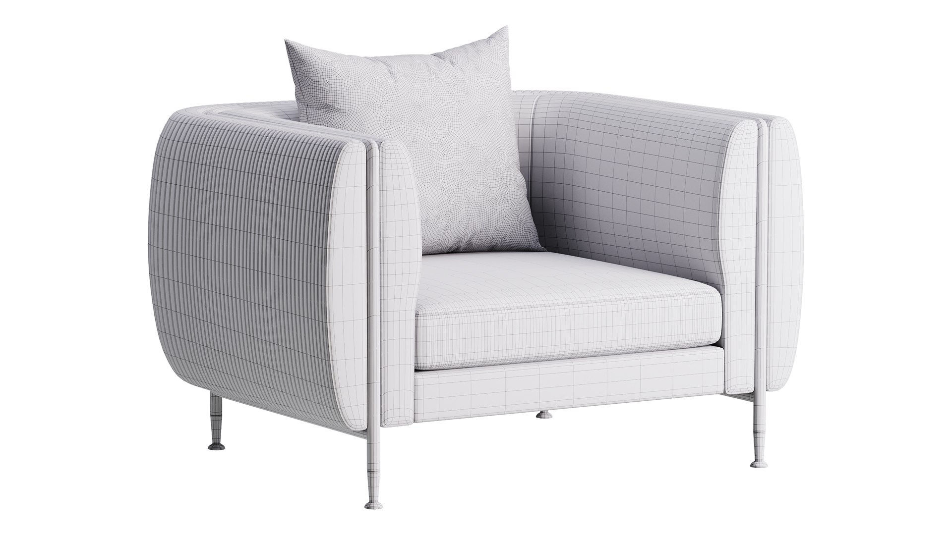 3D ARMCHAIR BARLOW Model - TurboSquid 2428377