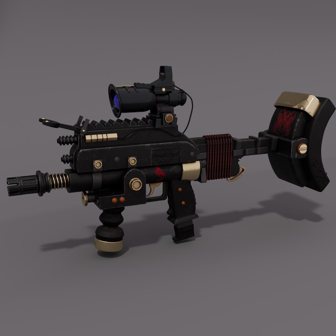 3D Modify Gun Model - TurboSquid 2033458