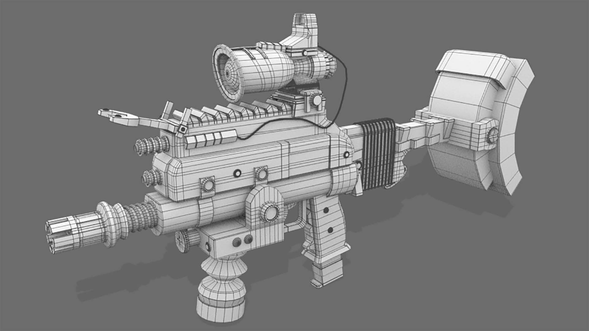 3D Modify Gun Model - TurboSquid 2033458
