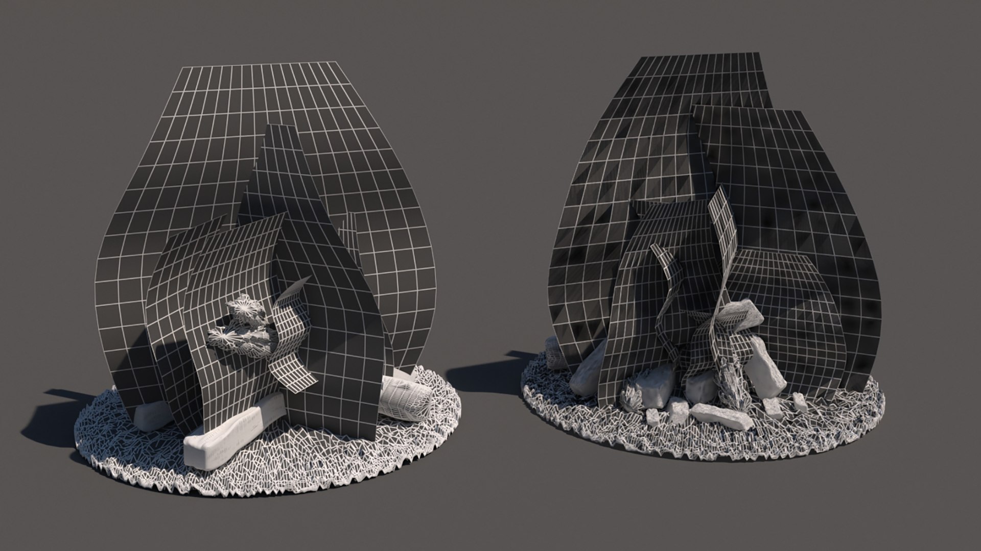 3D Bone Fire Burning Camp Fire - TurboSquid 1835912