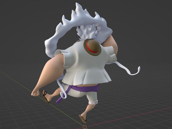 modelo 3d Luffy Gear 5 Muscle - Una pieza - TurboSquid 2272995