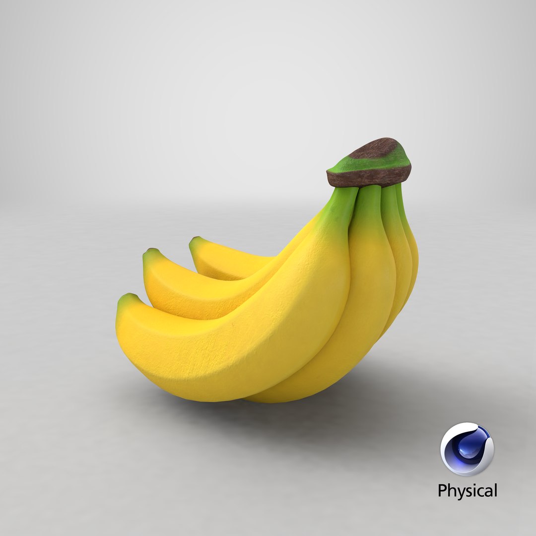 Realistic Banana Bunch Model - TurboSquid 1466267