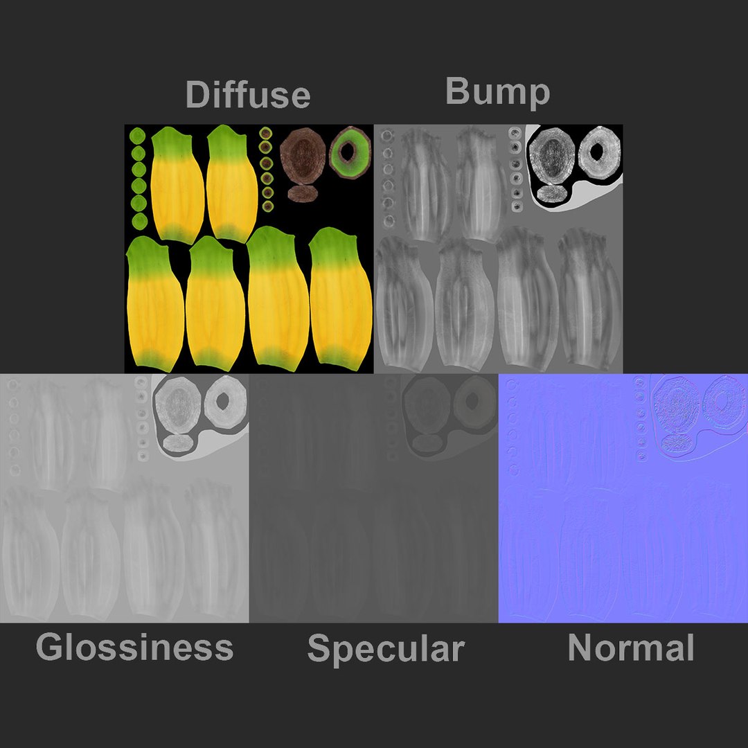 Realistic Banana Bunch Model - TurboSquid 1466267
