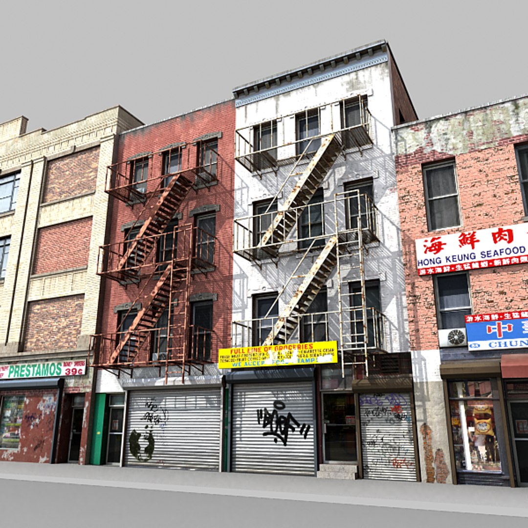 3d Fbx Buildings City Block Architectural