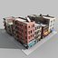 3d fbx buildings city block architectural