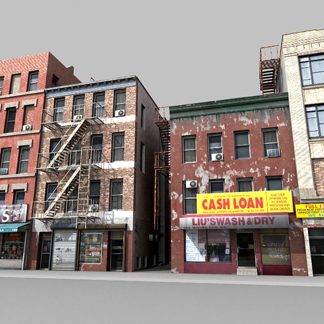 3d Fbx Buildings City Block Architectural