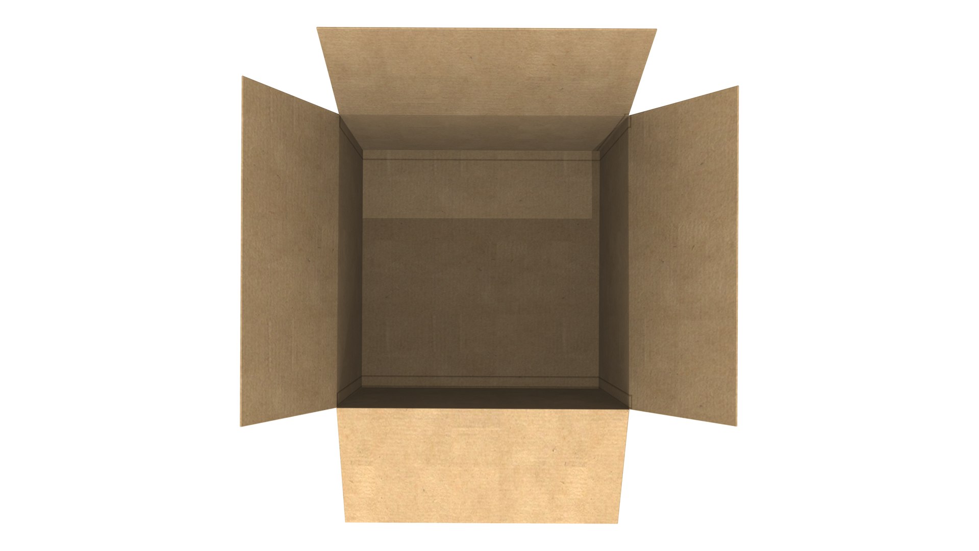 Open Cardboard Box 3D Model - TurboSquid 1934776