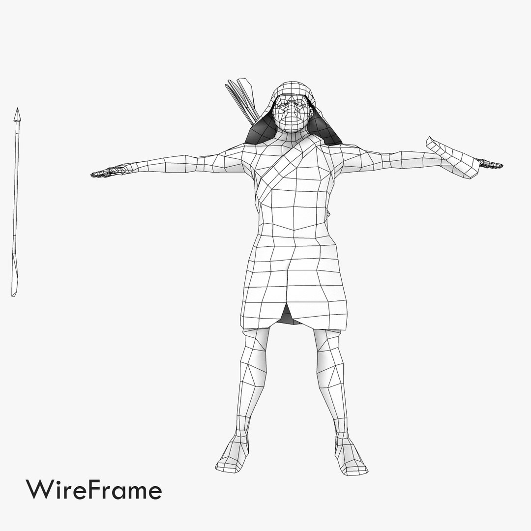 maya egyptian archer animation pack 2