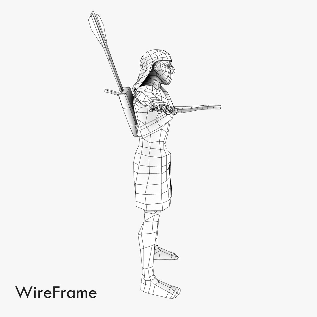 maya egyptian archer animation pack 2