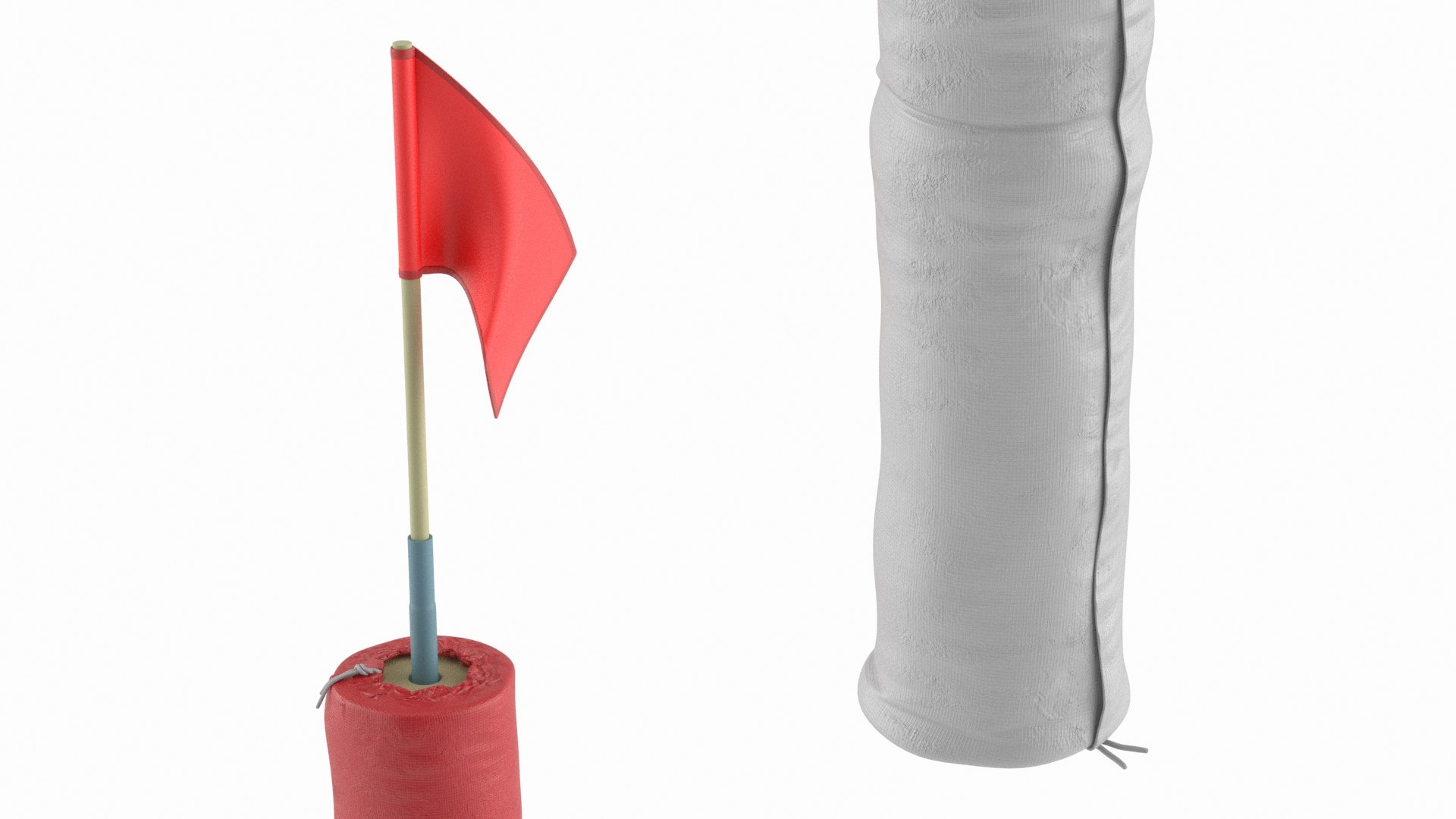 3D Polo Goal Post Red - TurboSquid 2279889