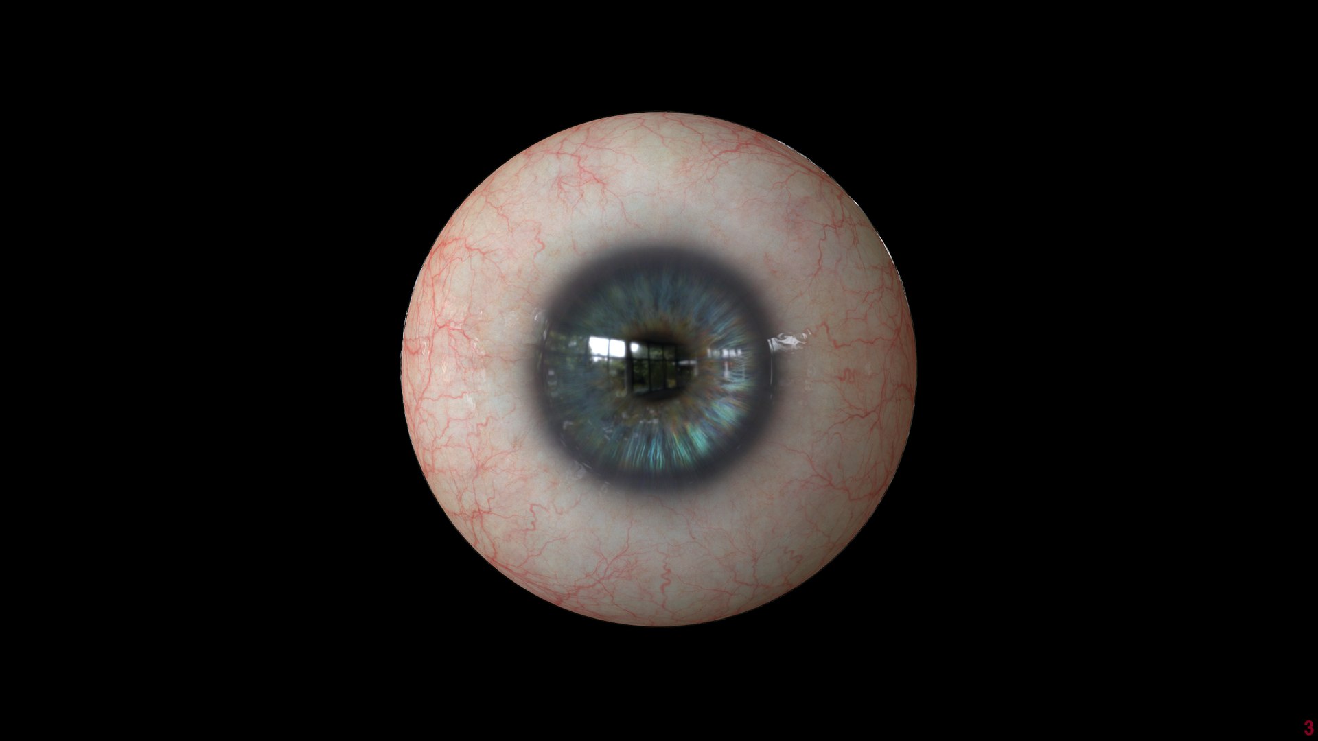3D Model Eye Blue 3 Real-time 3D Model 4k Texture Marmoset Toolbag3 ...