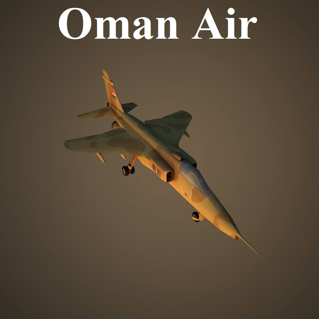 Sepecat Air Low-poly 3d Model