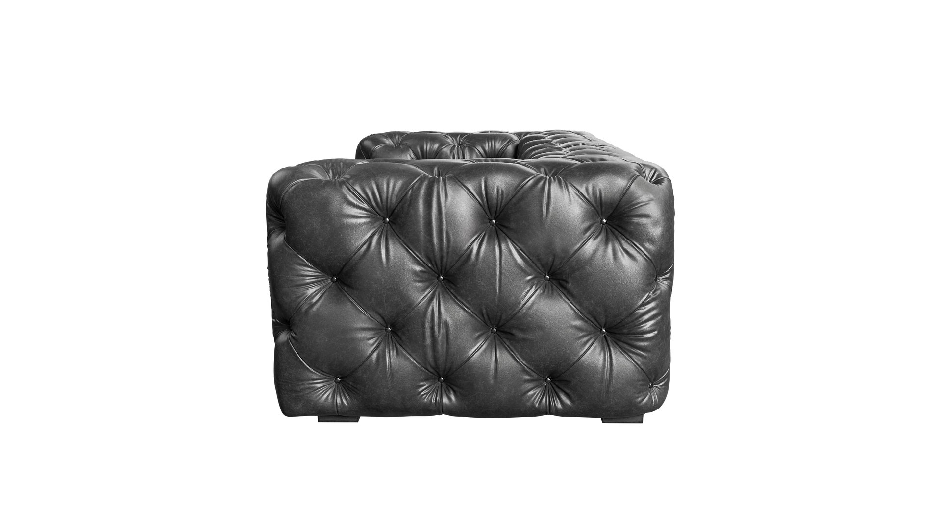 Soho Tufted Leather Sofa Model - TurboSquid 1894472