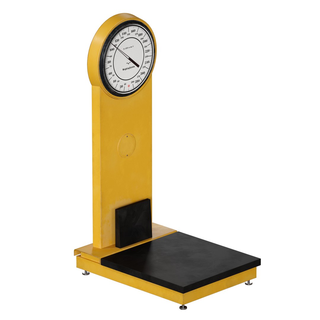 Round Floor Industrial Scales 3D - TurboSquid 2138742