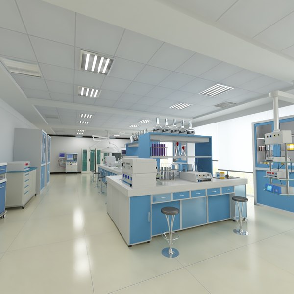pharmaceutical laboratory equipment 3d model