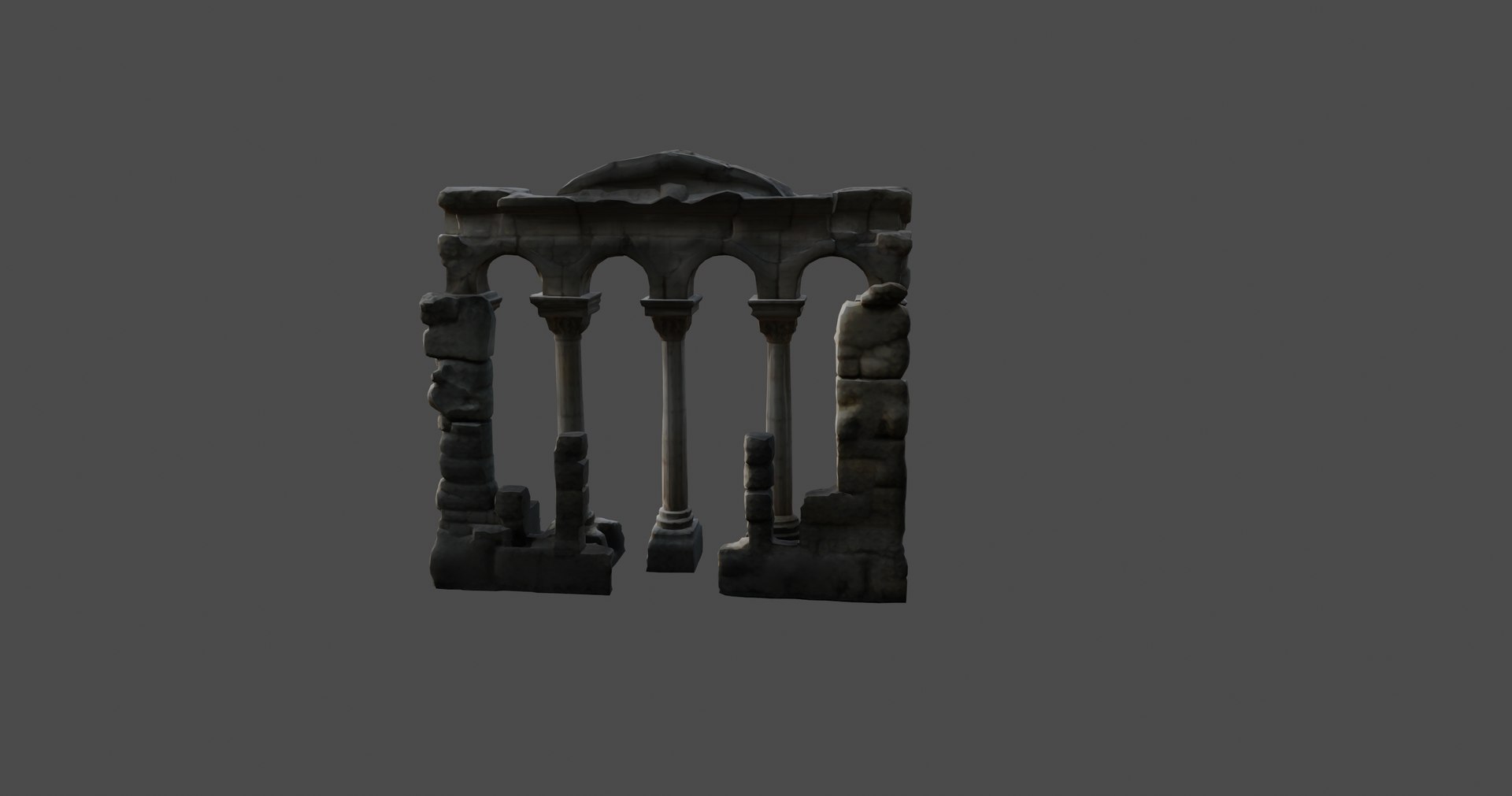 3D Ancient Roman Ruins Classical Archway - TurboSquid 2356564