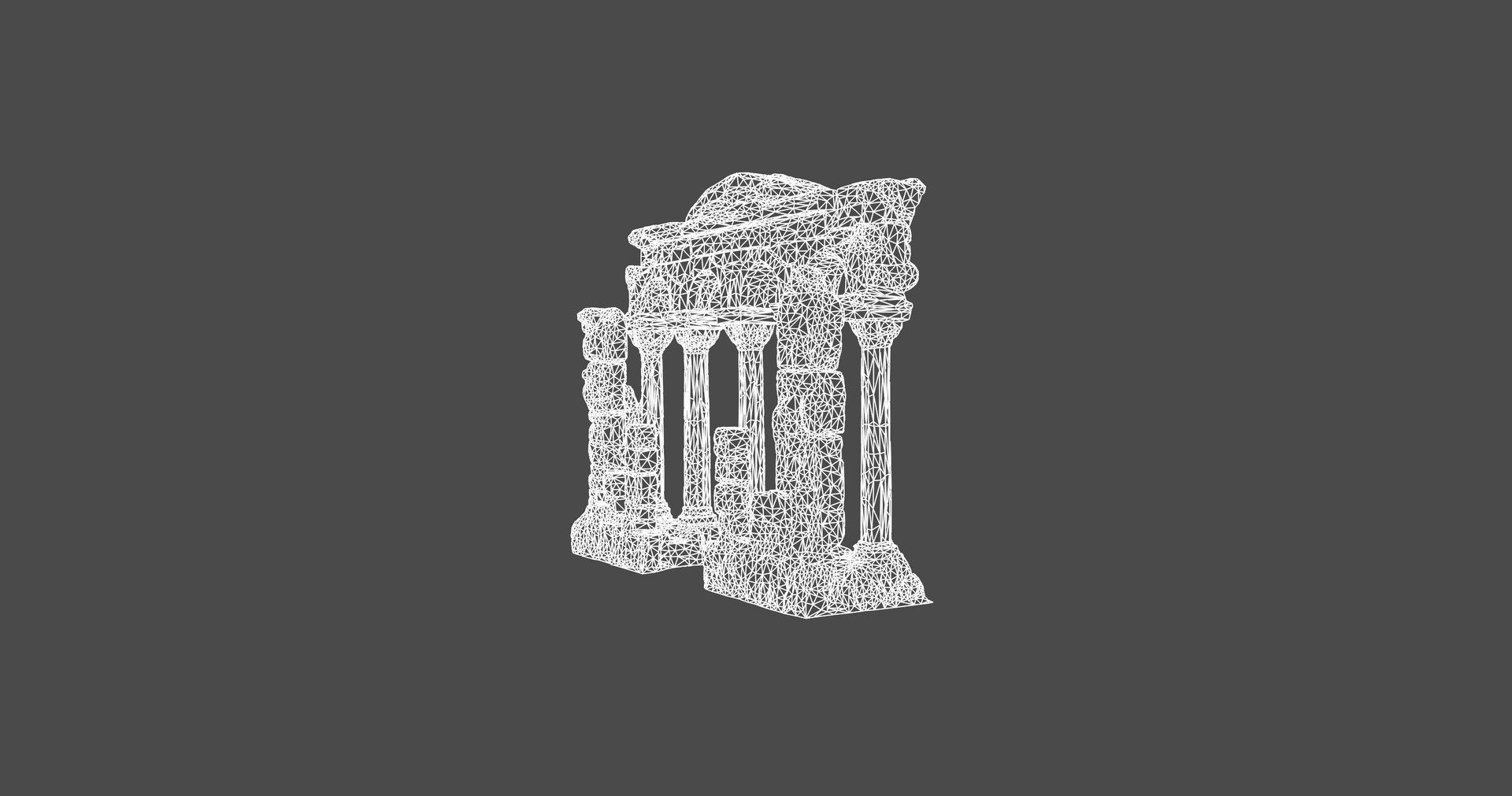 3D Ancient Roman Ruins Classical Archway - TurboSquid 2356564
