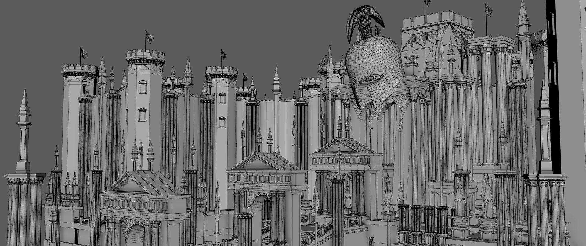 3D Sparta Fortress Castle - TurboSquid 2227739