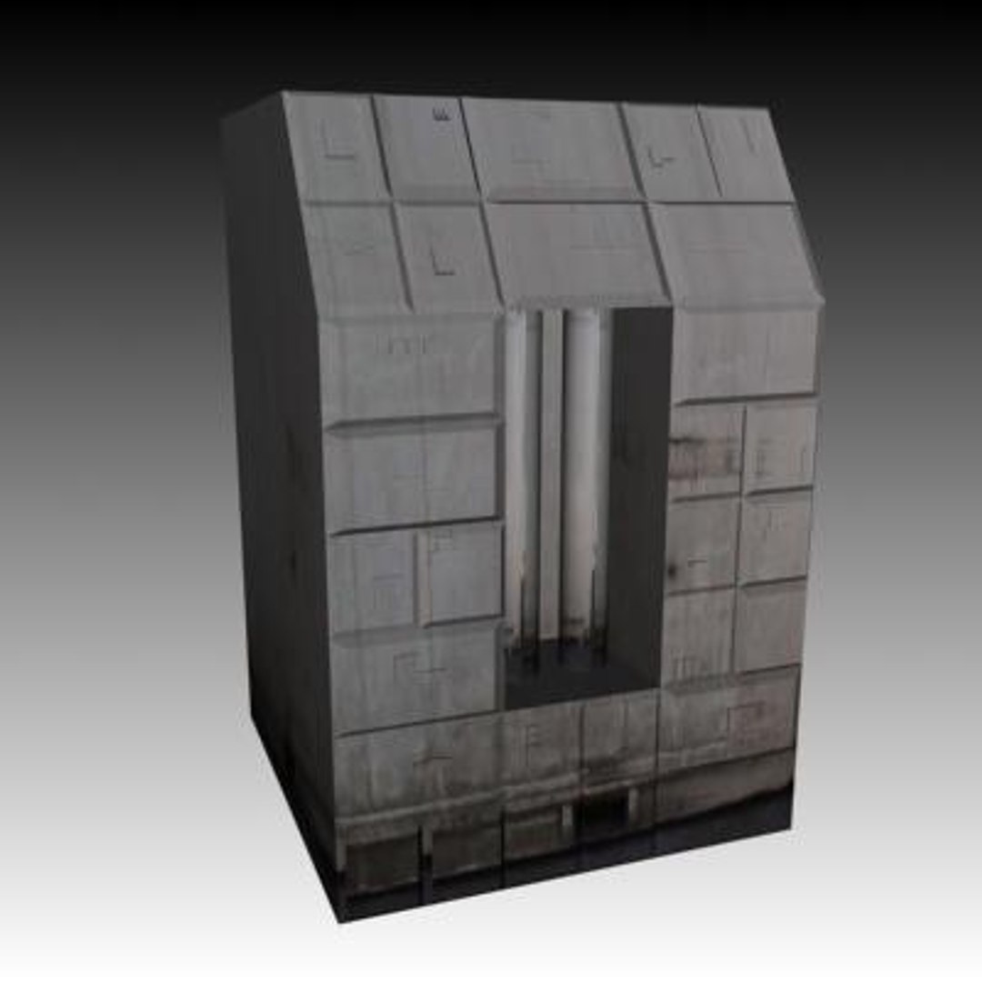 Block Spaceship 3d Model