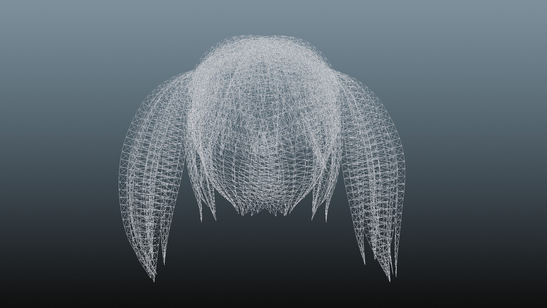 Female Hair Low Poly 3 Color Model Model - TurboSquid 2073823