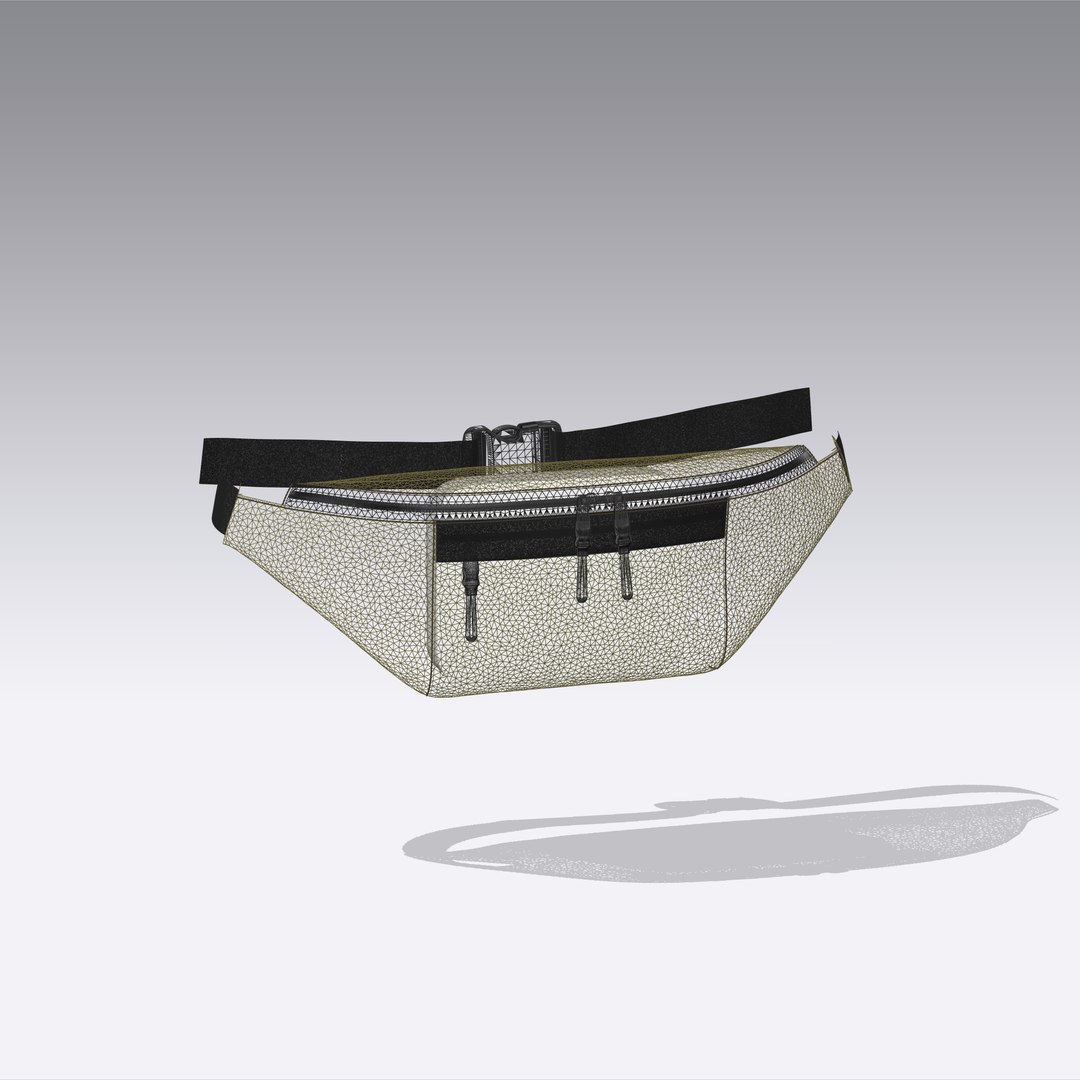 3D Waistbag Fanny Pack Clo3d Model - TurboSquid 2011777