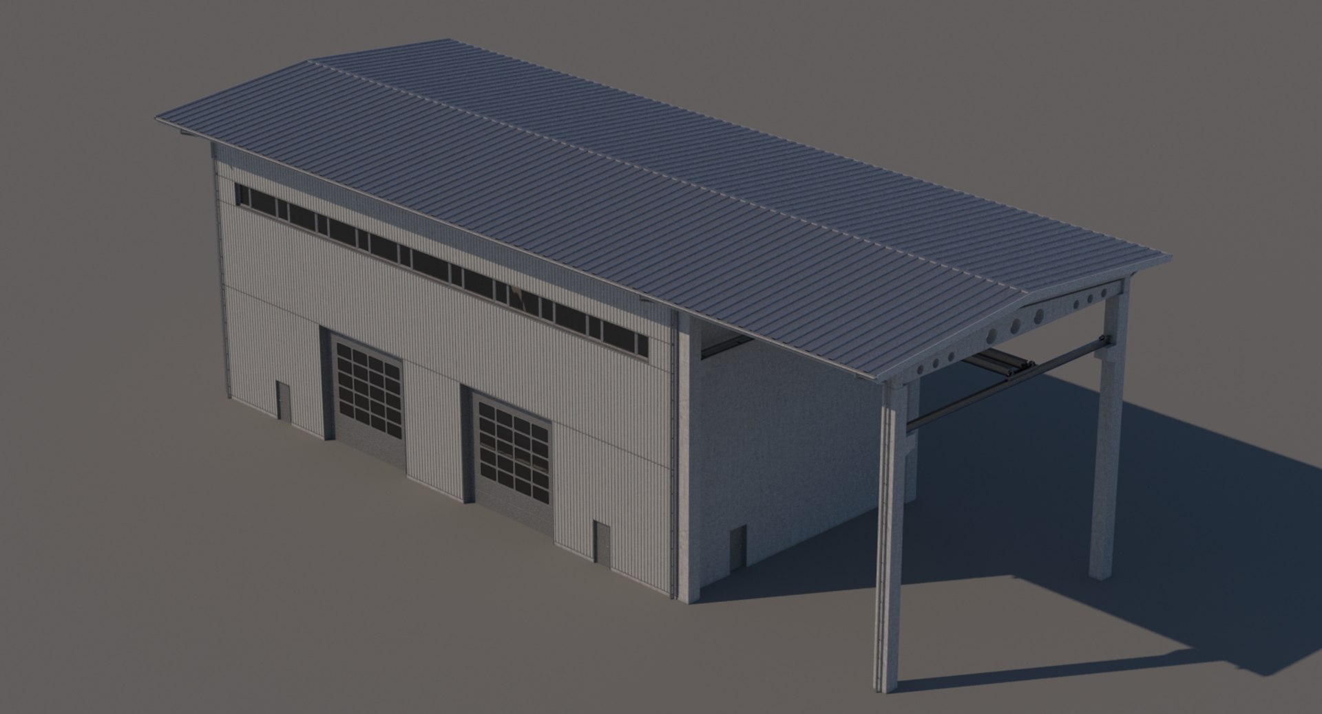 3d model industrial building
