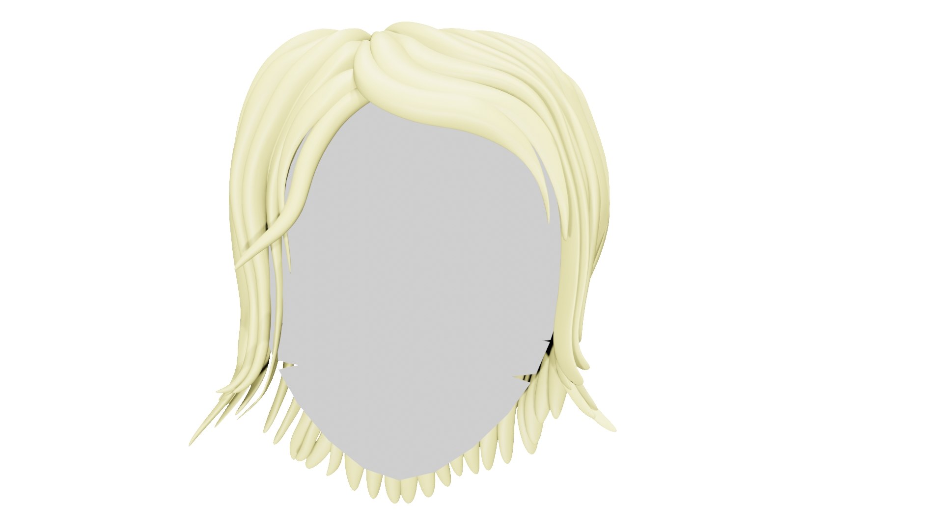 3D Hairs wigs model - TurboSquid 1814598
