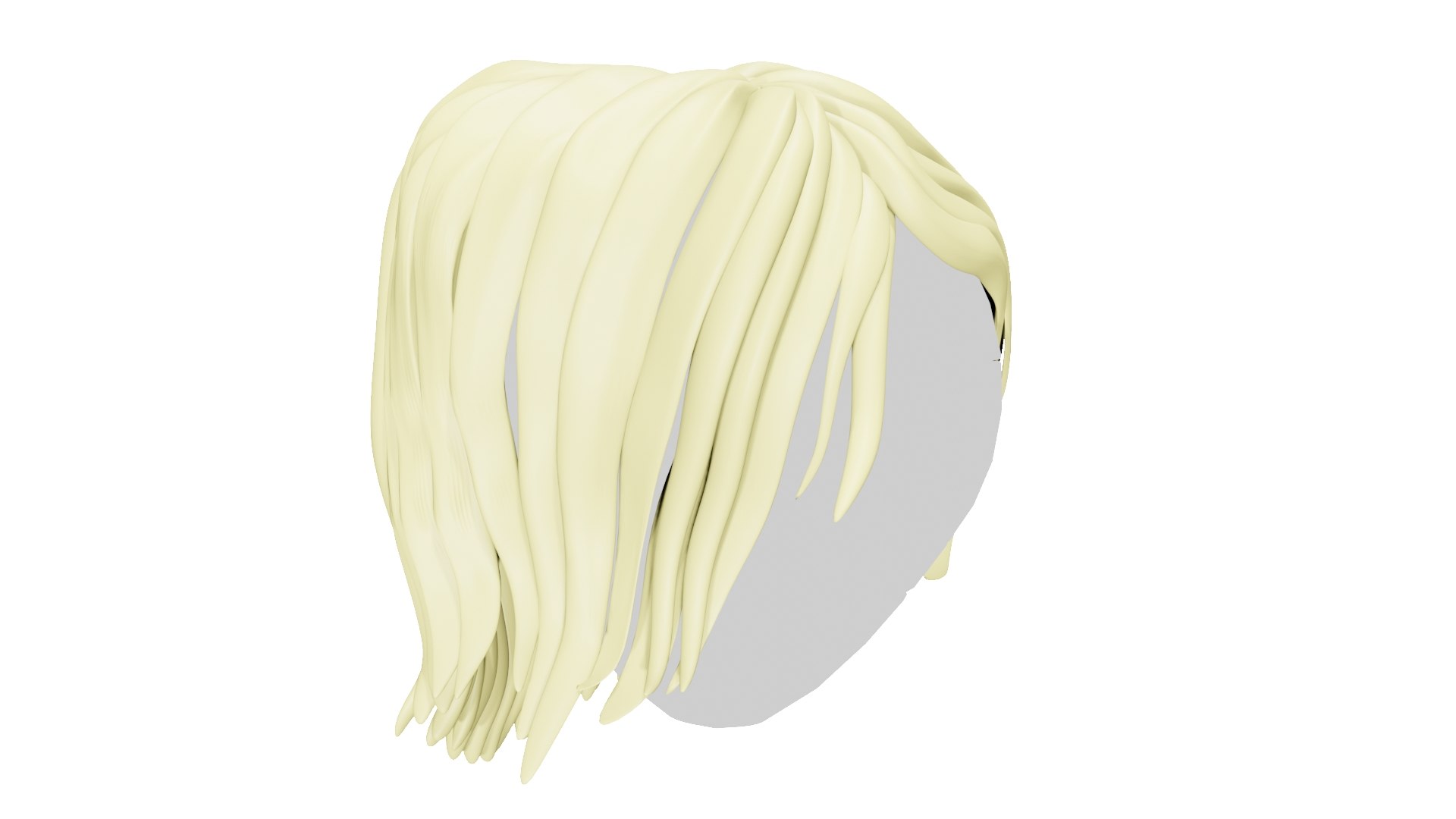 3D Hairs wigs model - TurboSquid 1814598