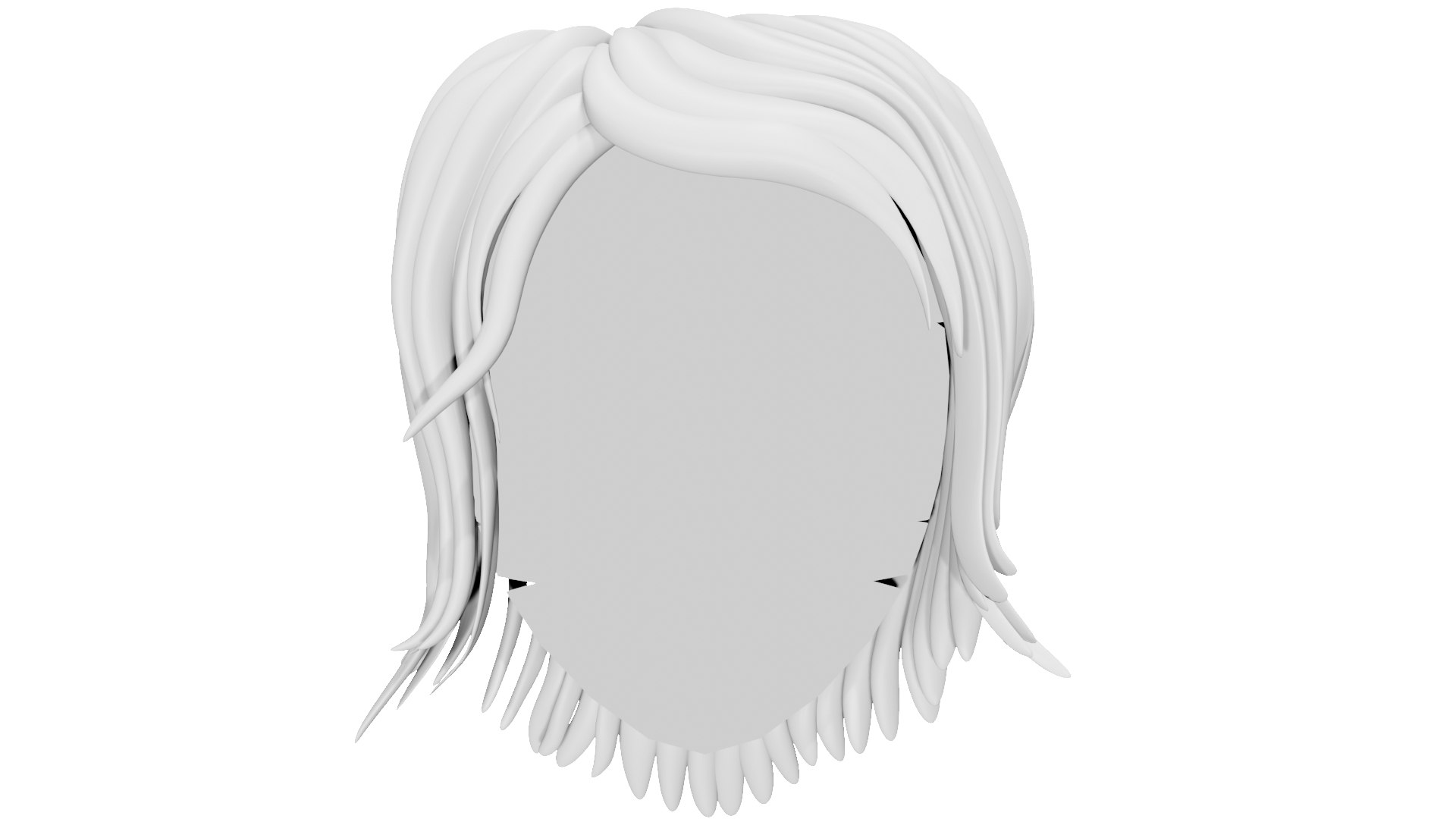 3D Hairs wigs model - TurboSquid 1814598