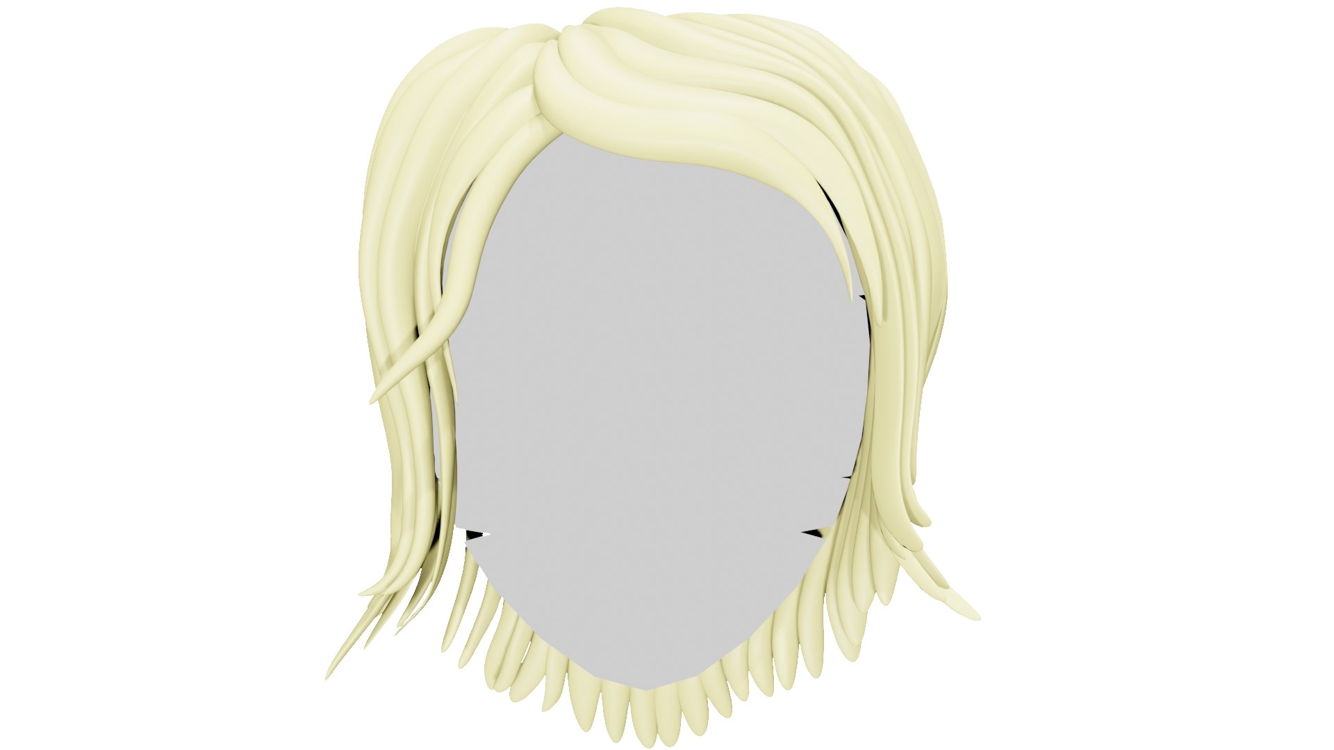 3D Hairs wigs model - TurboSquid 1814598