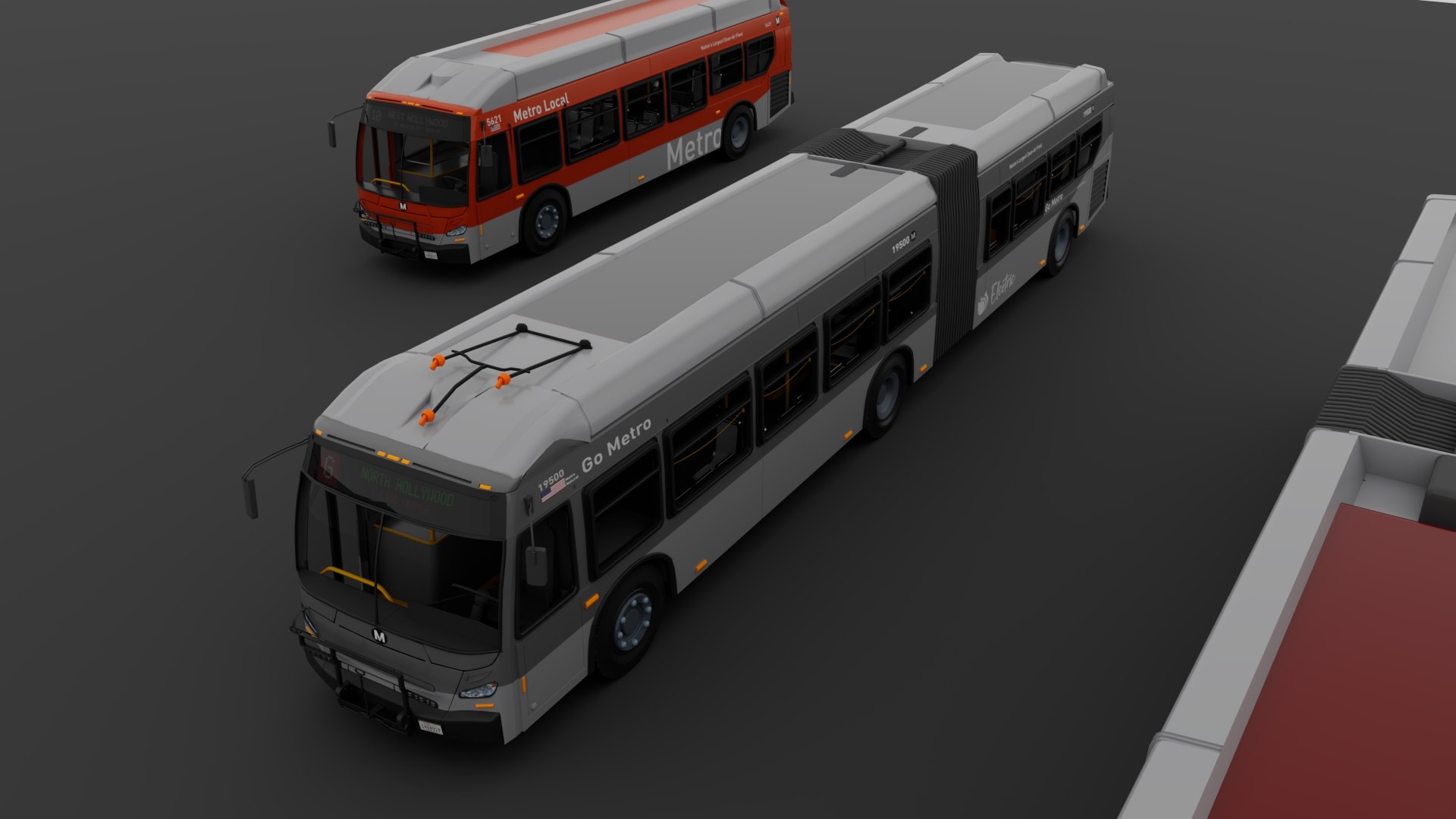 New Flyer XN40 Articulated Electric 3D - TurboSquid 1867186