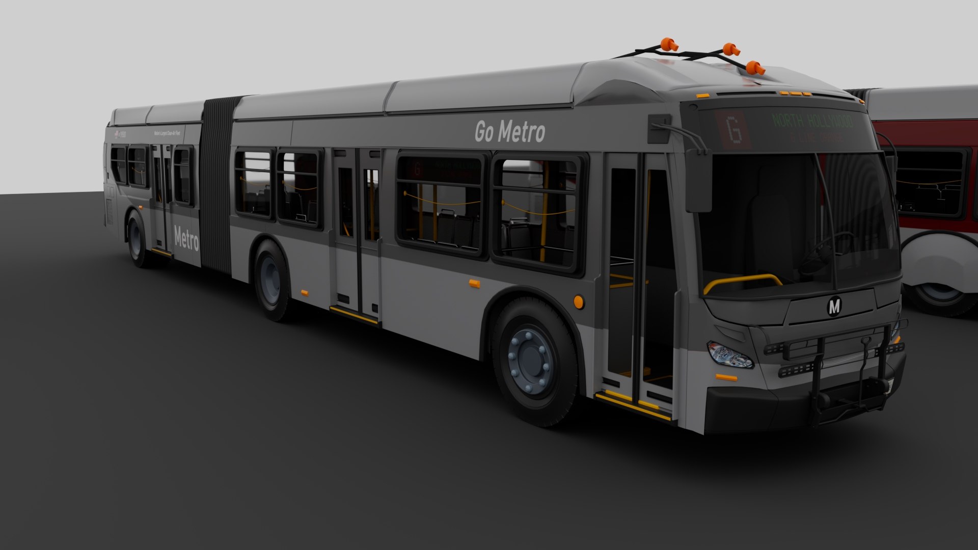 New Flyer XN40 Articulated Electric 3D - TurboSquid 1867186