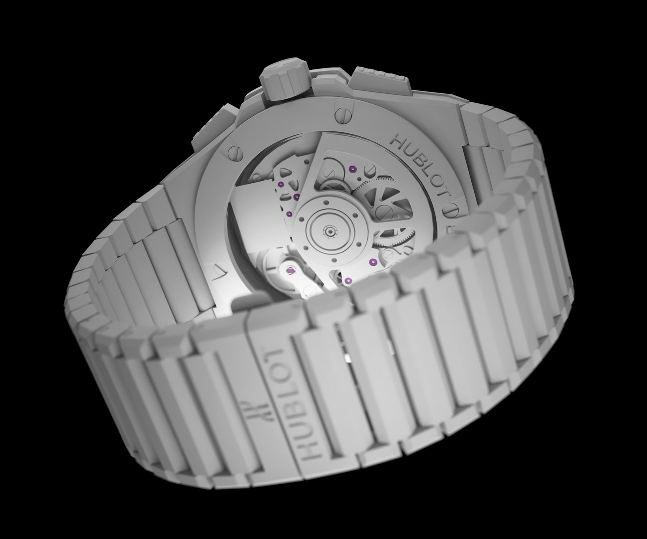 HUBLOT - Big Bang - Integrated Titanium 3D Model - TurboSquid 1934816
